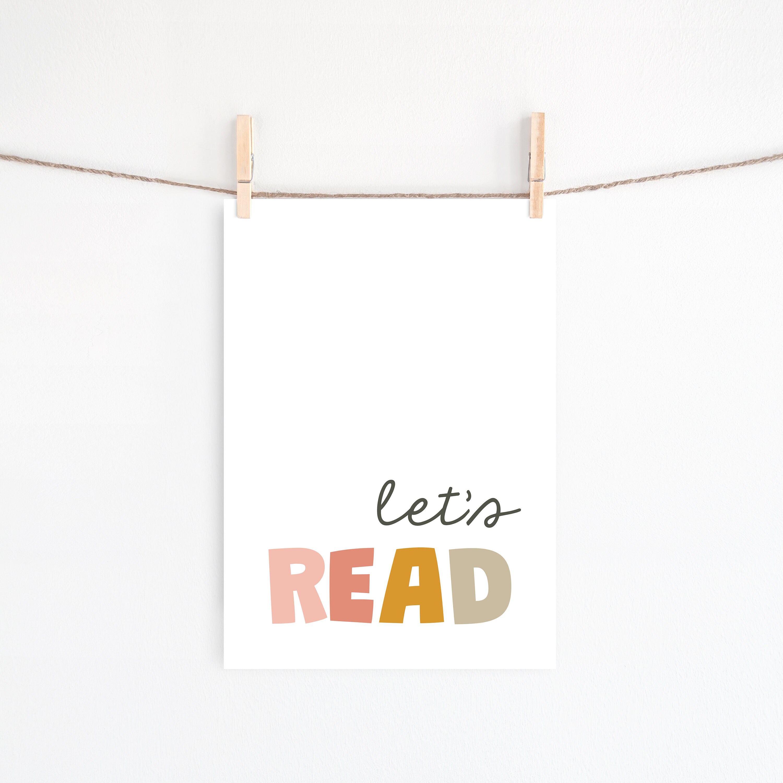 Lets Read Lets Play Printable Wall Art, Set of 2, Instant Download ...