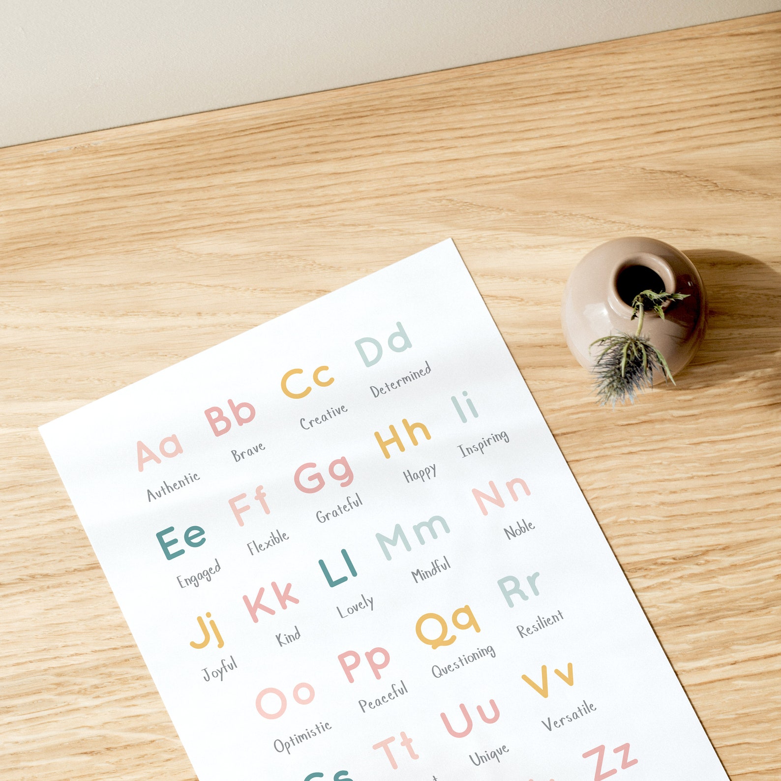 Alphabet Wall Print Instant Download Printable Wall Art ABC - Etsy