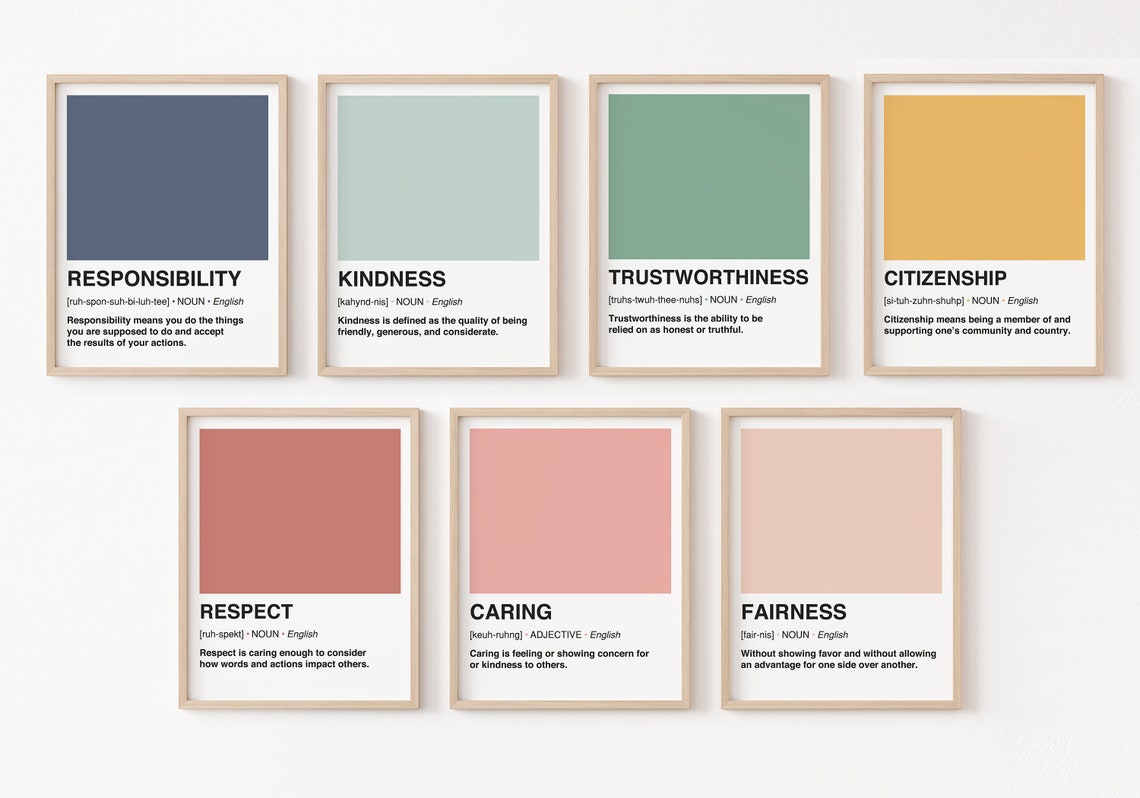 Pantone Definition Bundle Set of 7 Pantone Art Print | Etsy