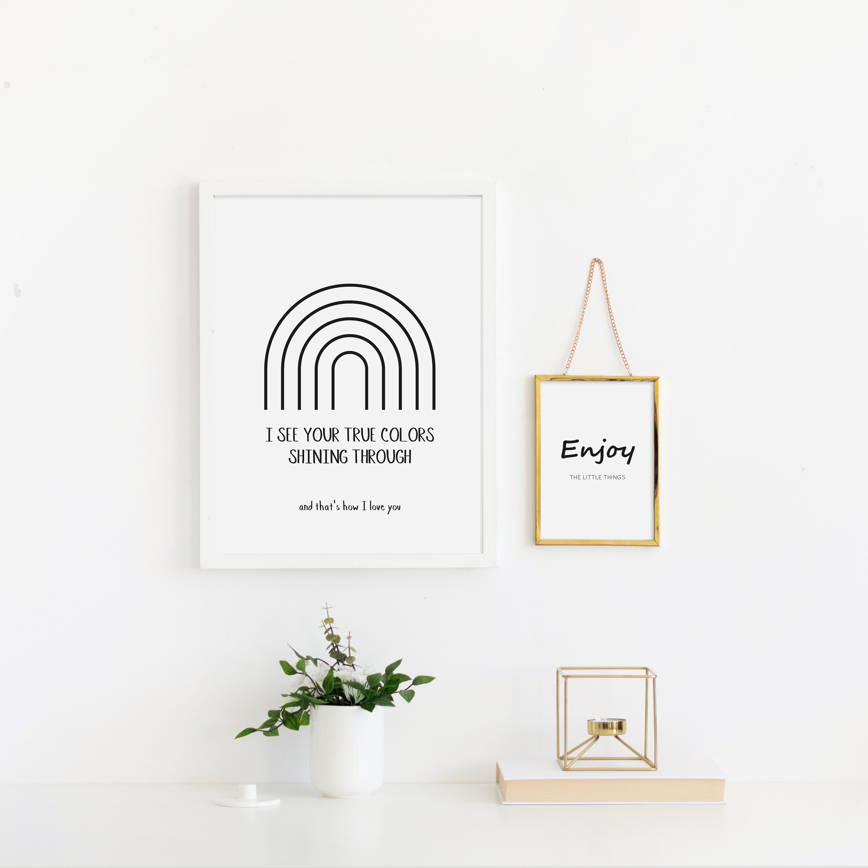 Rainbow Wall Print Instant Download Printable Wall Art True - Etsy