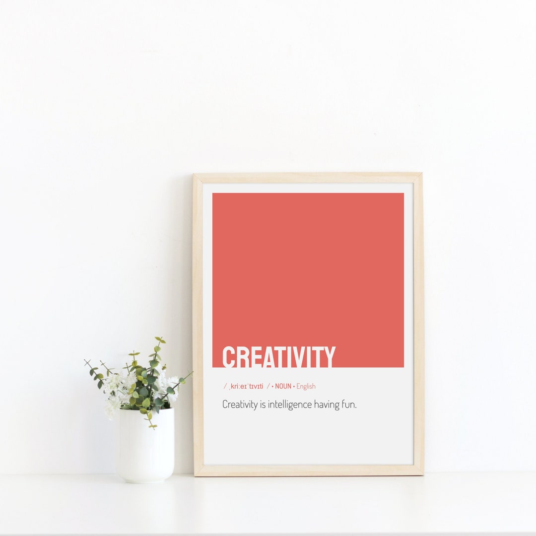Criativity Definition Print, Dictionary Art, Instant Download ...