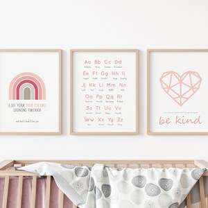 Be Kind Wall Print, Instant Download, Printable Wall Art, Heart Poster ...