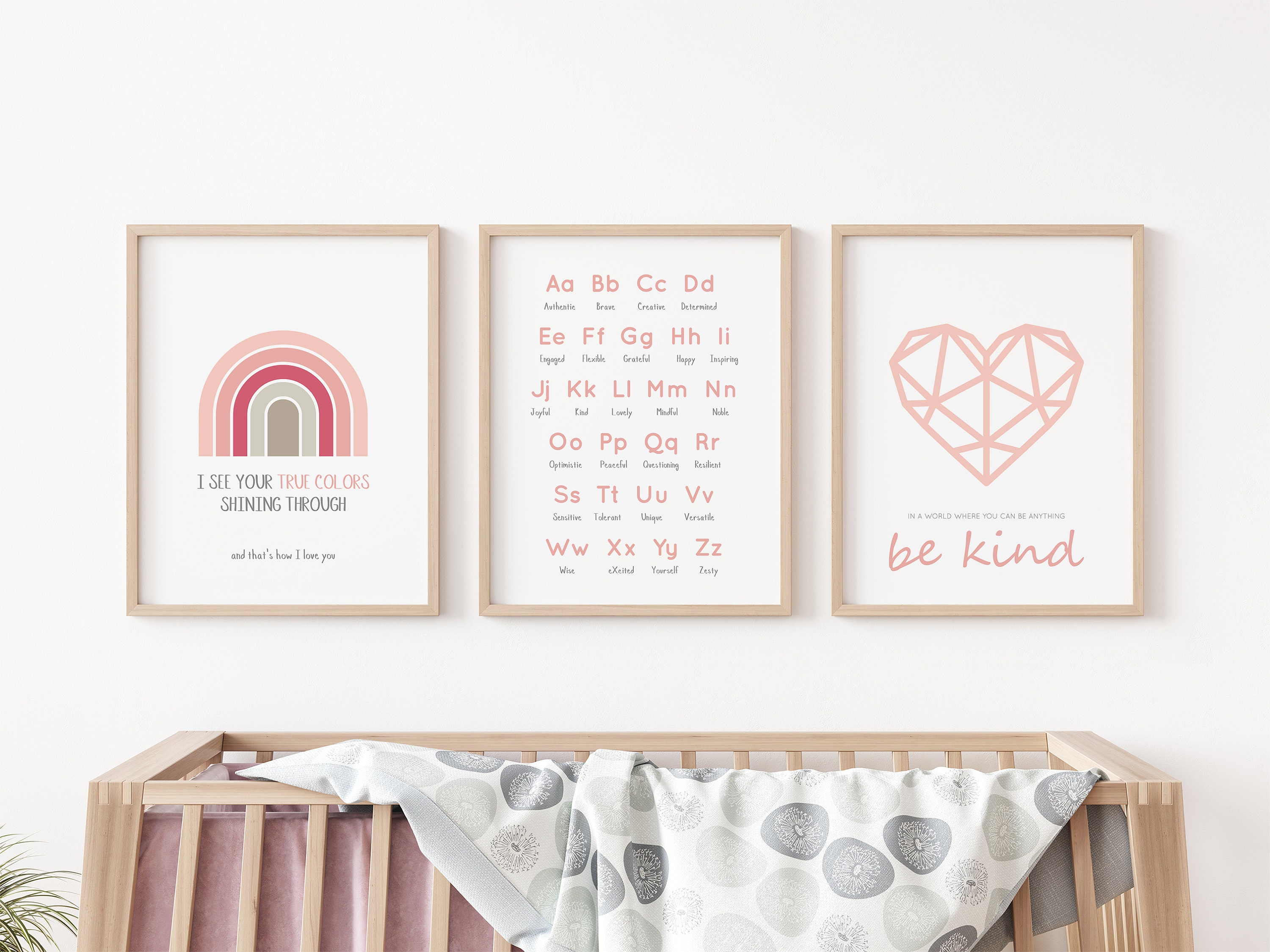 Be Kind Wall Print, Instant Download, Printable Wall Art, Heart Poster ...