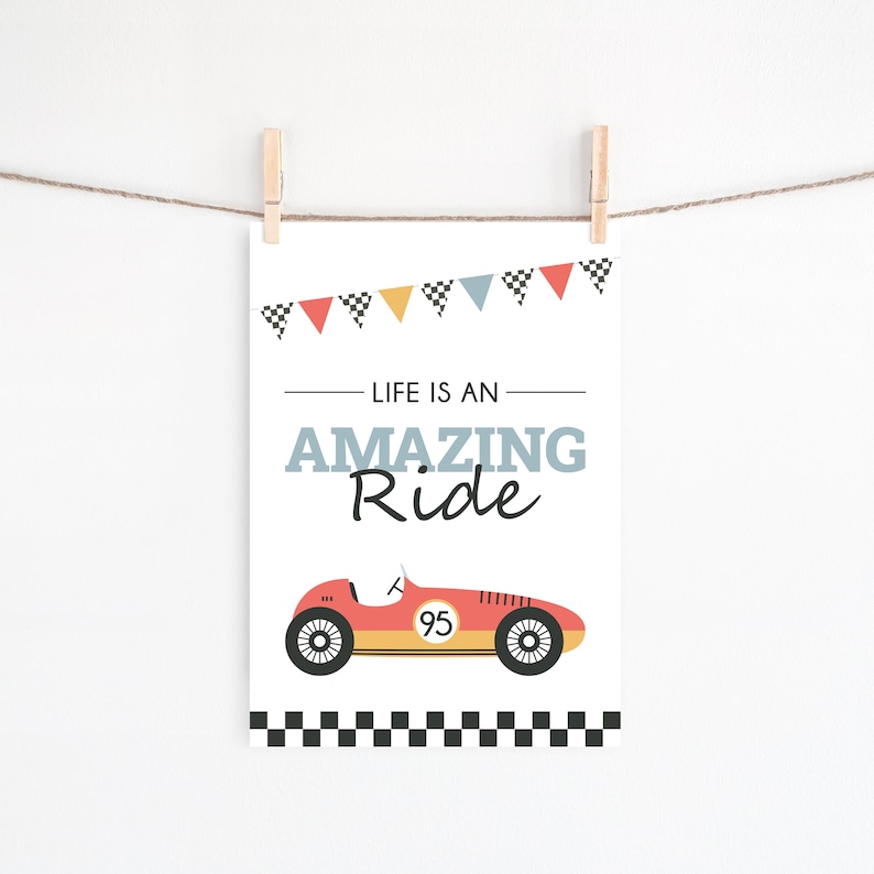 Racing Cars Party Kit Printable, Instant Download, Birthday Party Pack ...
