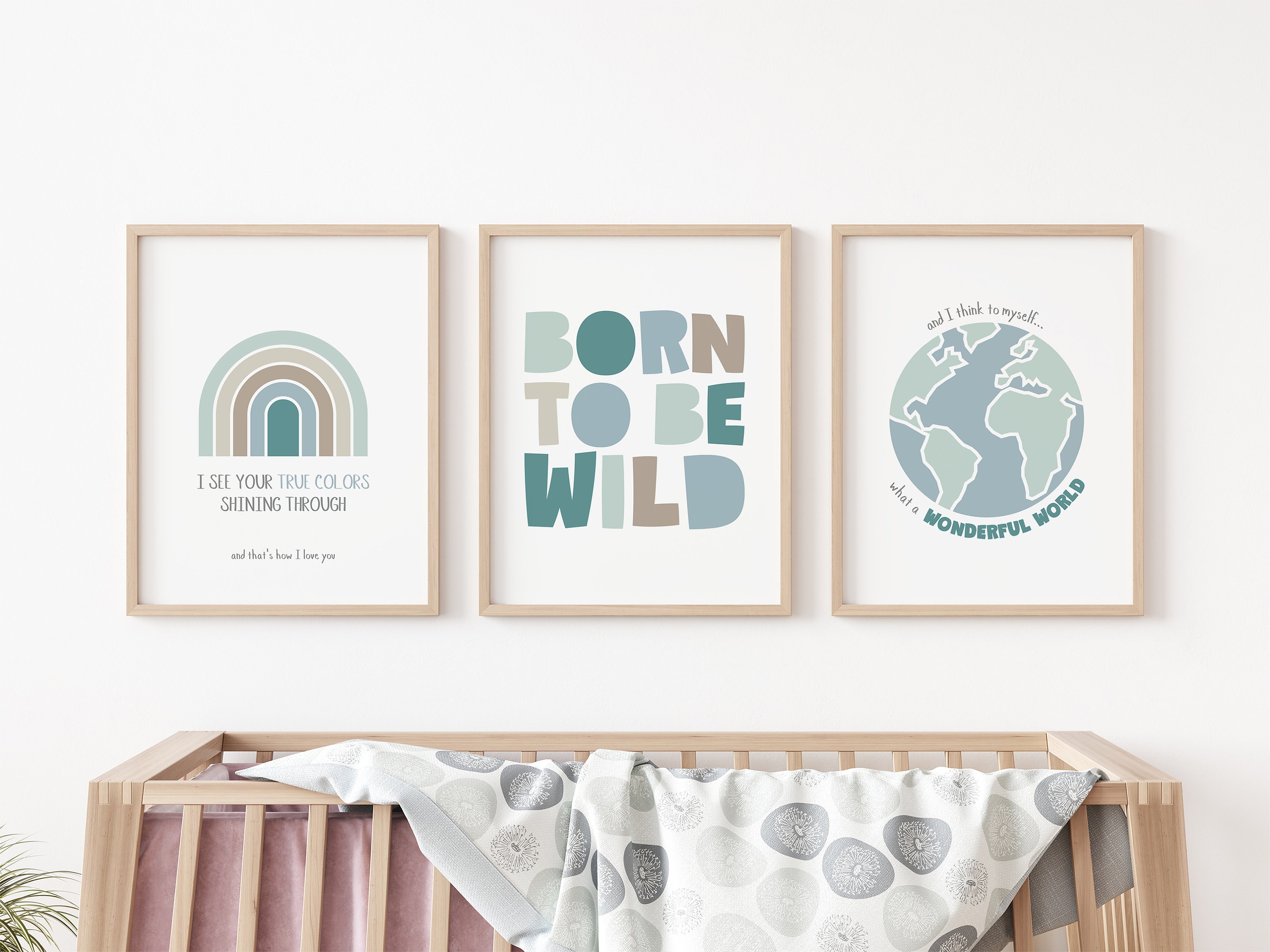 Born to Be Wild Poster, Instant Download, Printable Wall Art, Blue ...