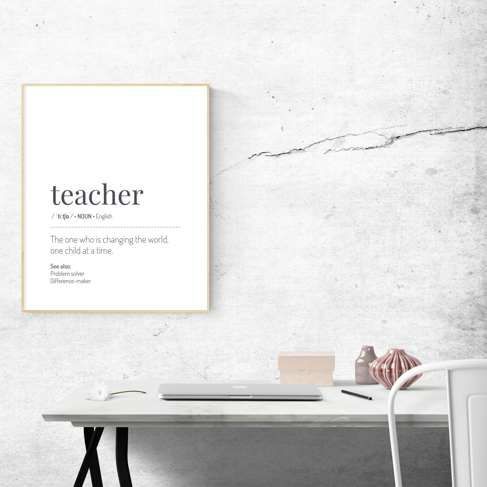 Teacher Definition Print Dictionary Art Instant Download - Etsy