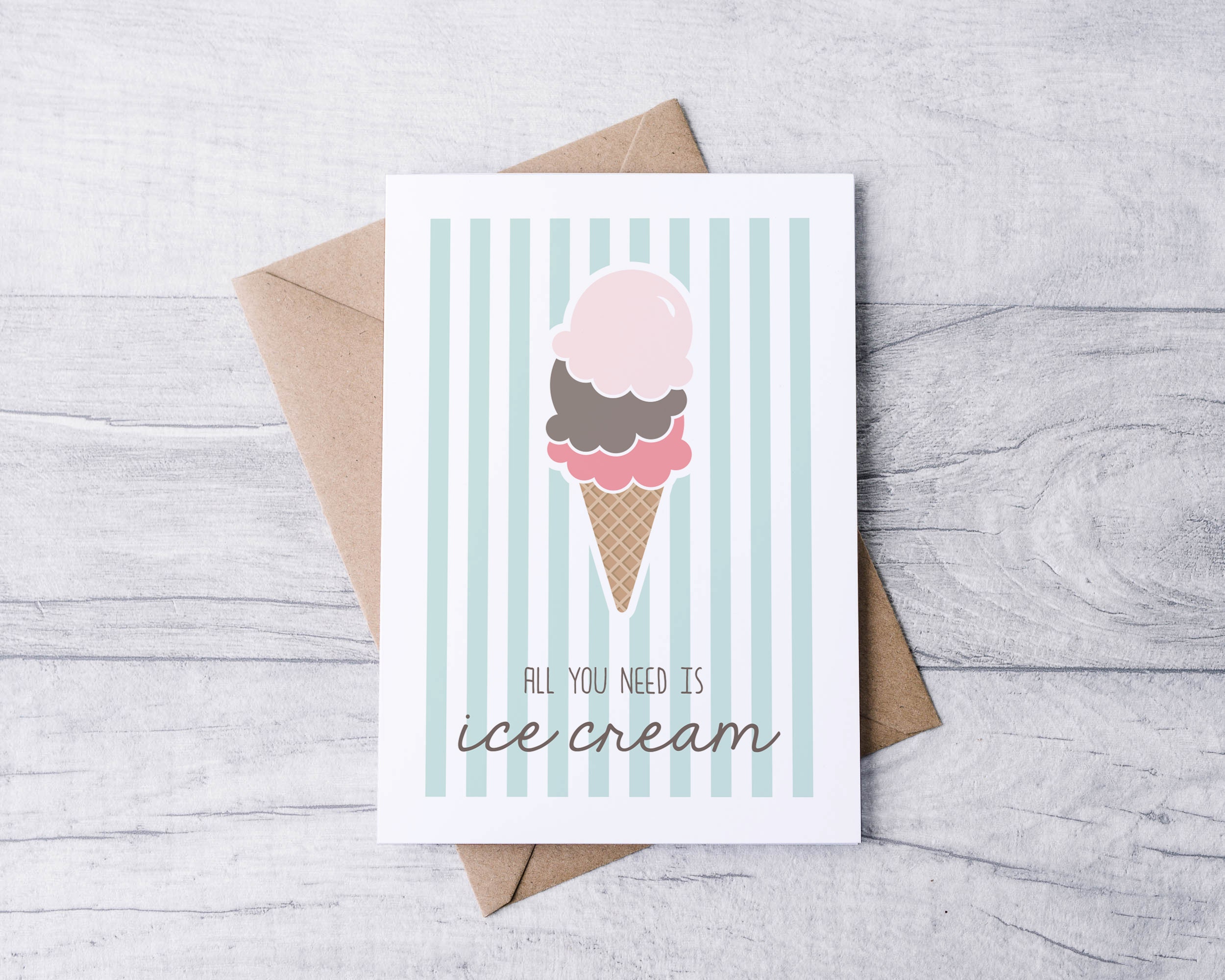 Ice Cream Wall Print, Instant Download, Printable Wall Art, All You ...