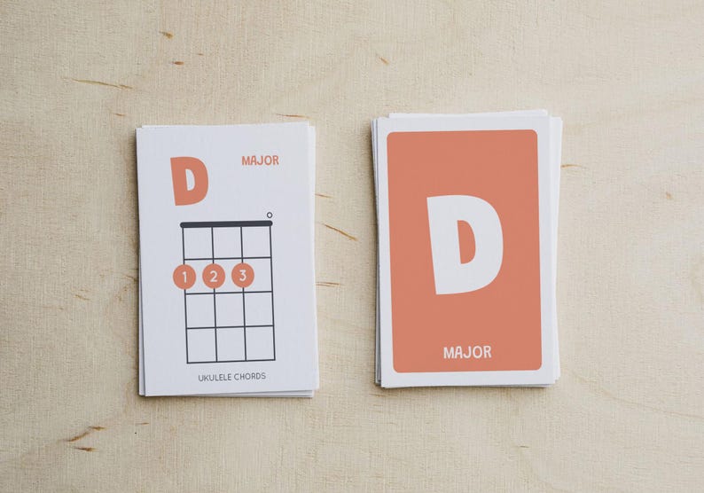 Ukulele Chords Flash Cards: Printable Music Learning Resources (digital ...