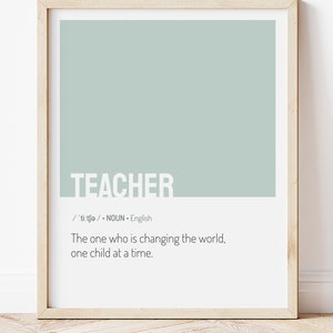 Teacher Definition Print, Dictionary Art, Instant Download, Printable ...