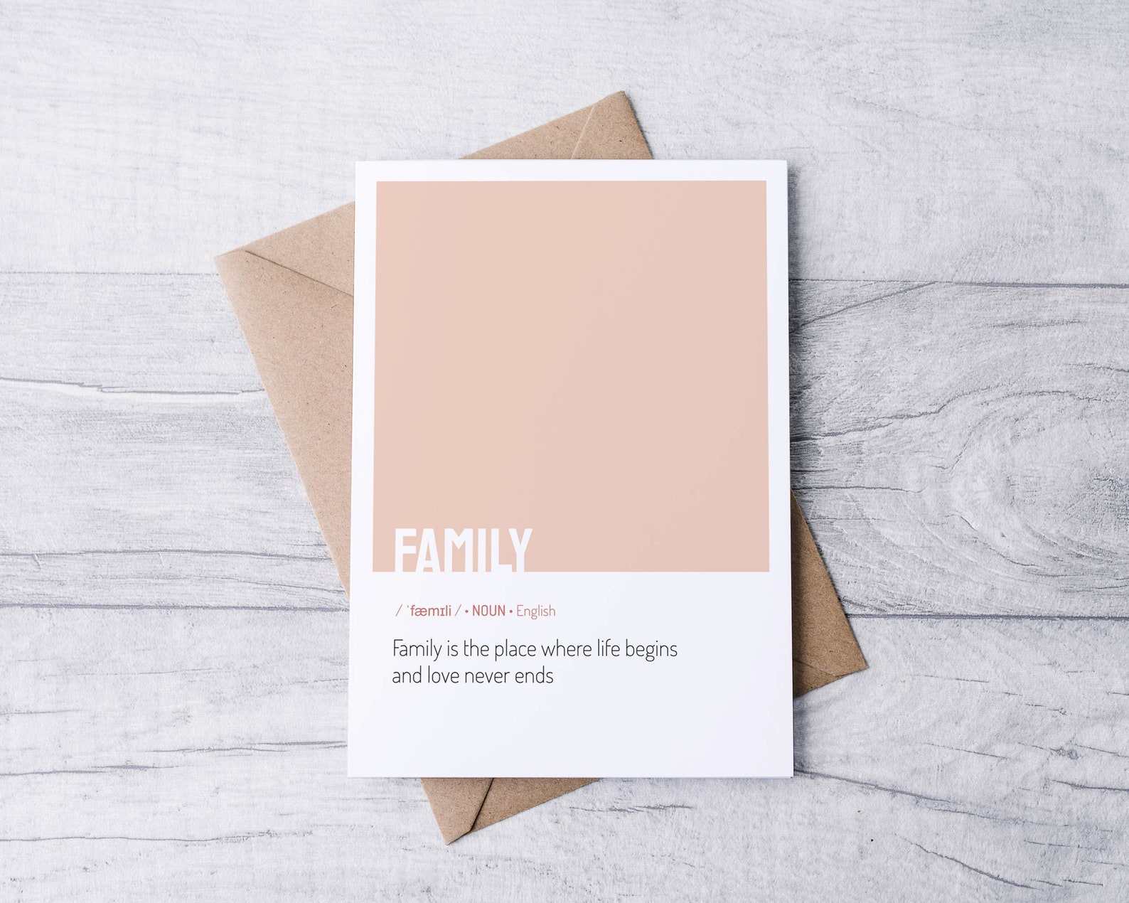 Set of 4 Block Color Posters, Family Bundle, Digital Download, Home ...