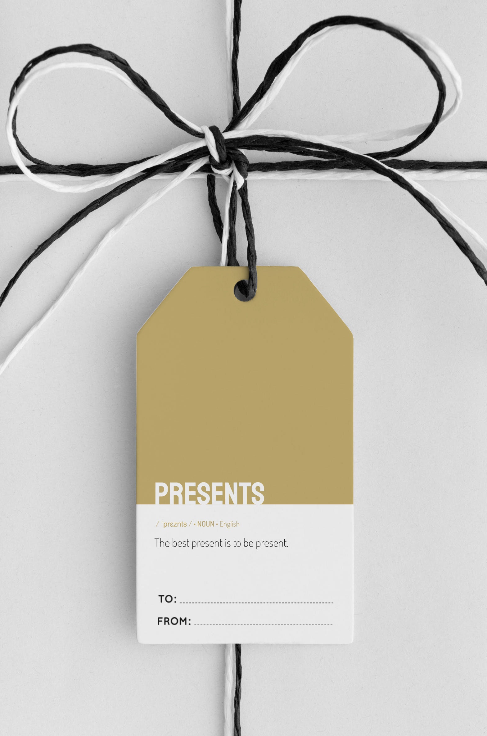 Modern Holiday Printable, Instant Download, Presents Definition Poster ...