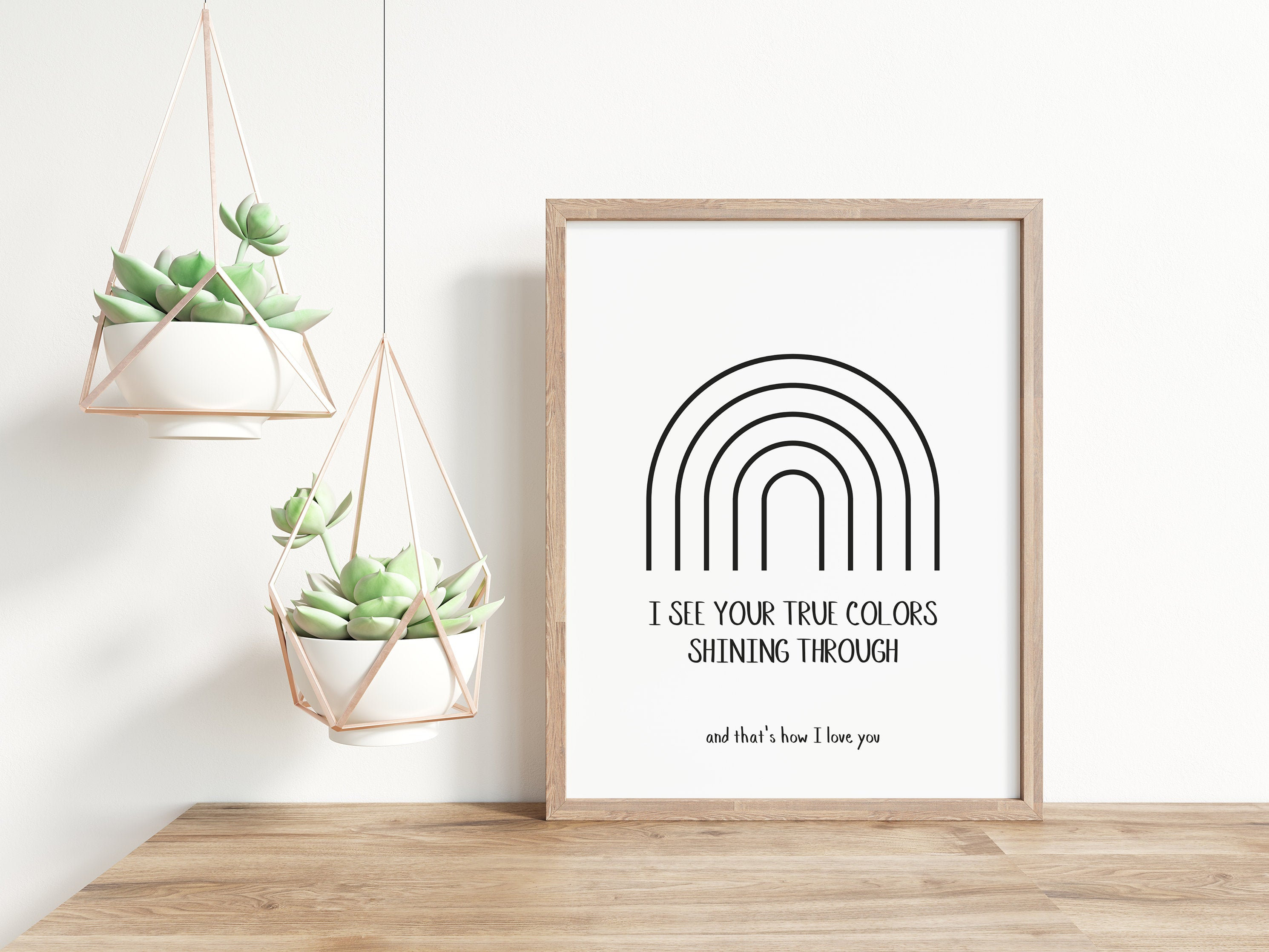 Rainbow Wall Print Instant Download Printable Wall Art True - Etsy