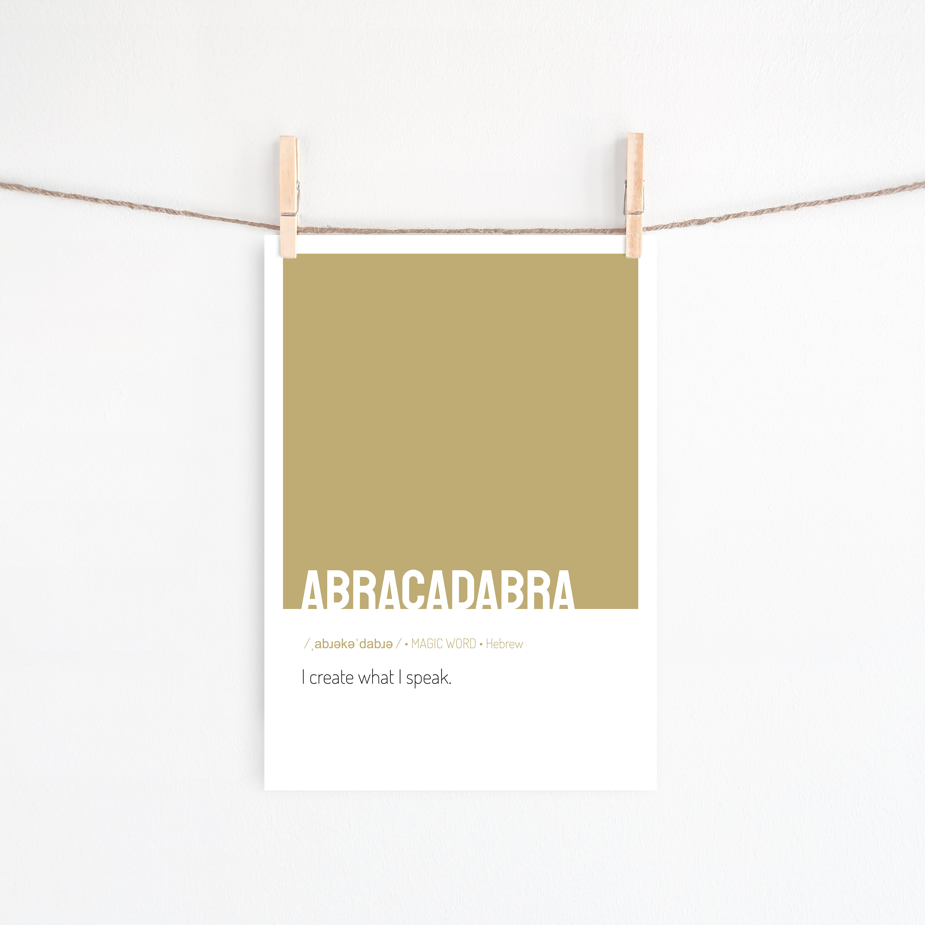Abracadabra Printable Art, Inspiring Wall Decor, Minimalist Home Decor ...