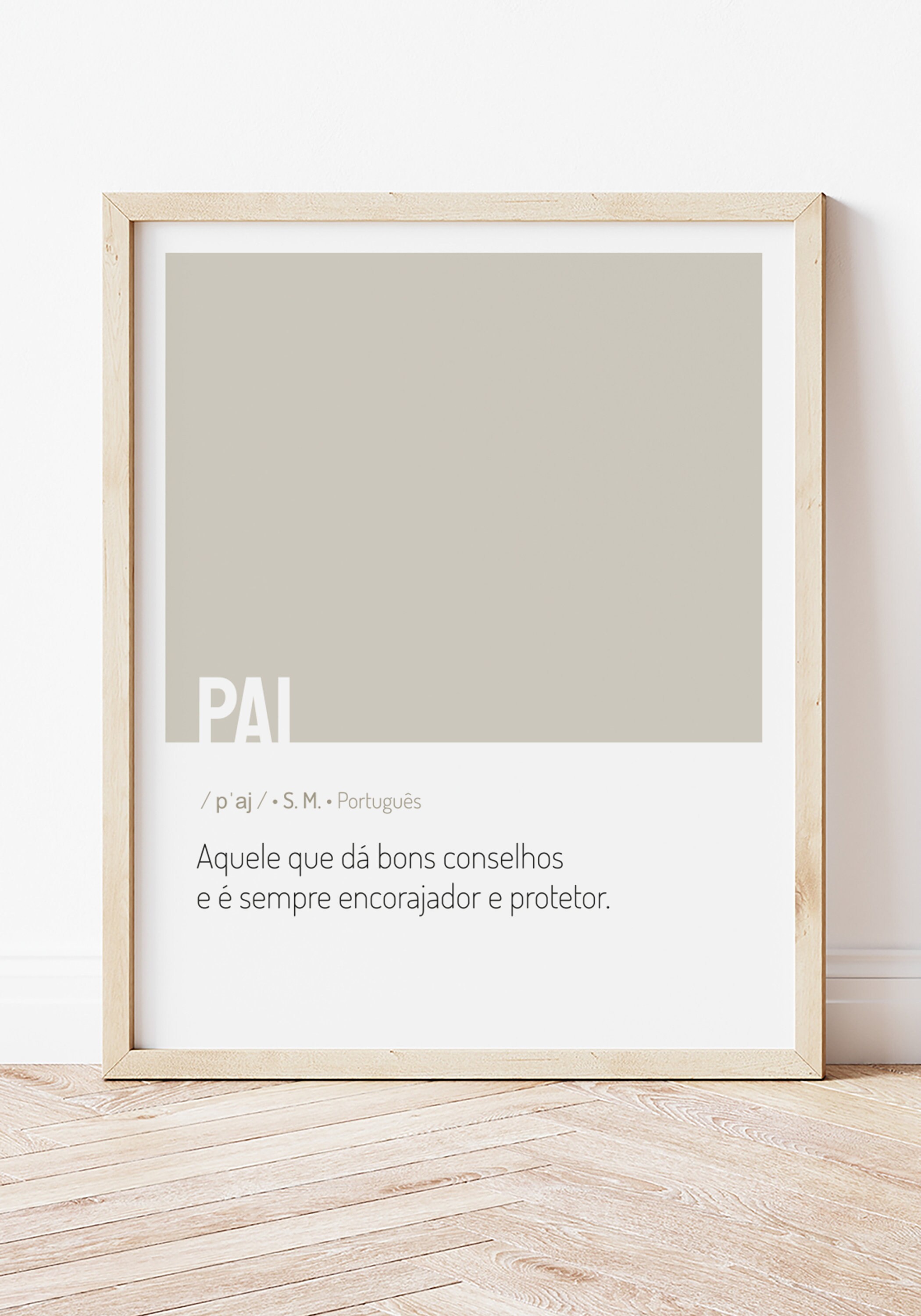 PORTUGUESE Father Definition Print, Dictionary Art, Instant Download ...