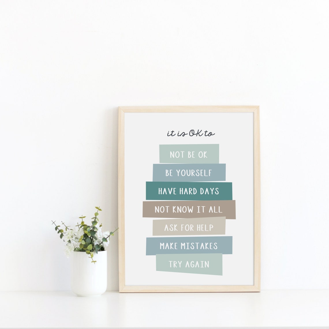 It is OK Not to Be OK Poster Instant Download Kids - Etsy