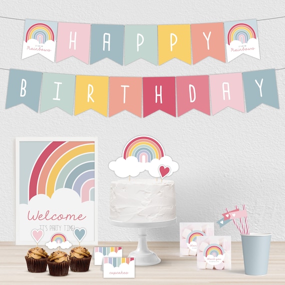 Diy Rainbow Party Decorations