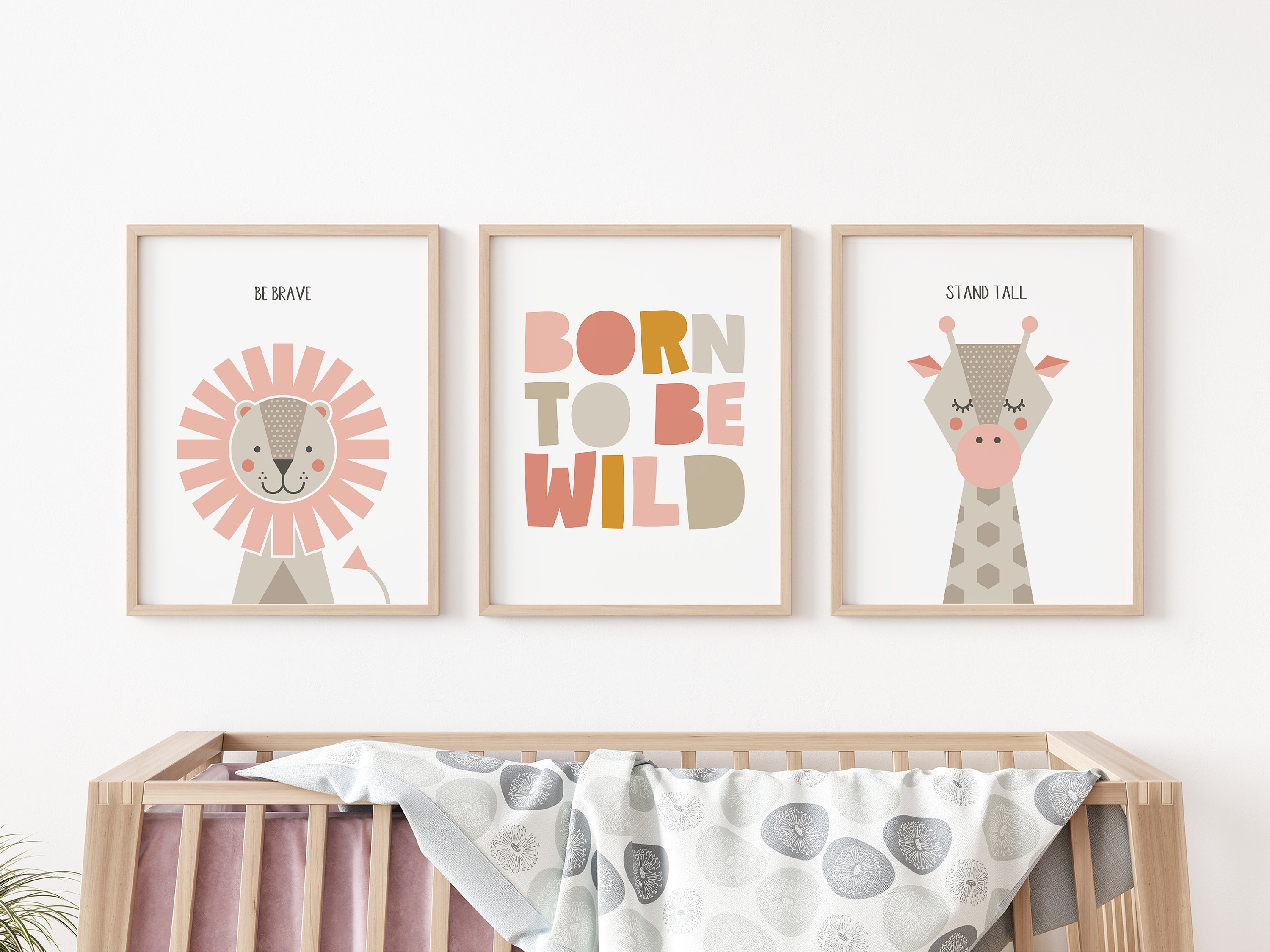 Set of 3 Jungle Theme Posters, Printable Kids Wall Art, Safari Nursery ...