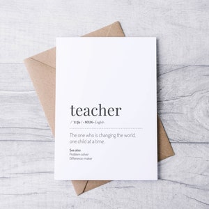 Teacher Definition Print Dictionary Art Instant Download - Etsy