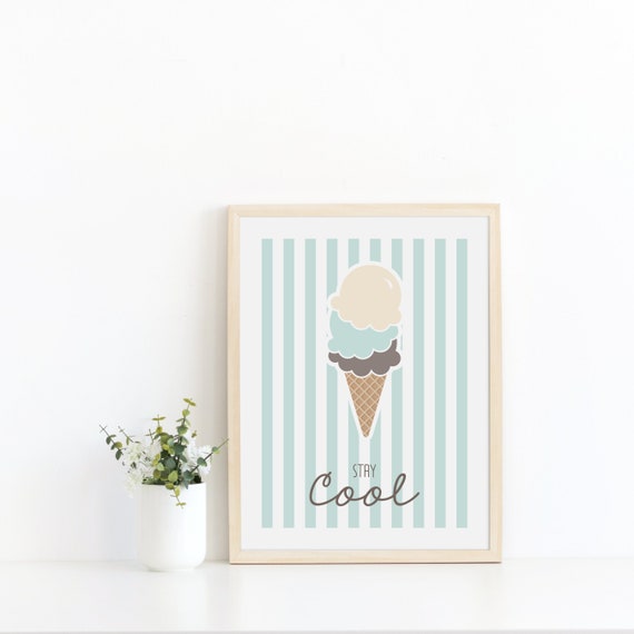 Ice Cream Wall Print Instant Download Printable Wall Art - Etsy