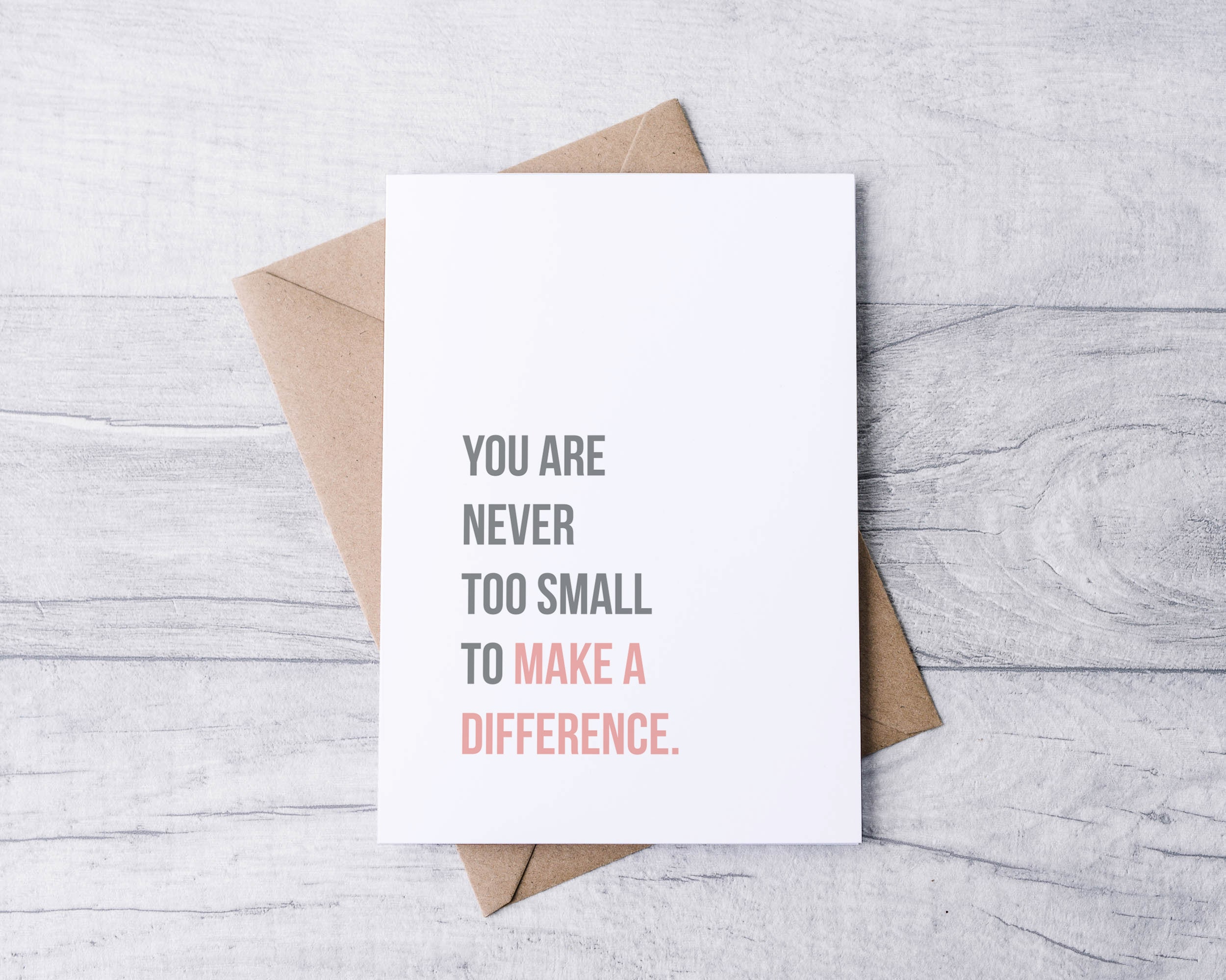 Never Too Small to Make a Difference Instant Download - Etsy