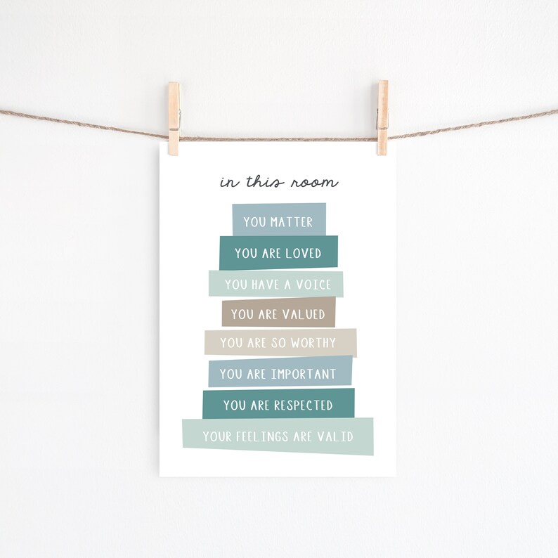 Set of 6 Learning Posters, Printable Kids Wall Art, Educational Posters ...