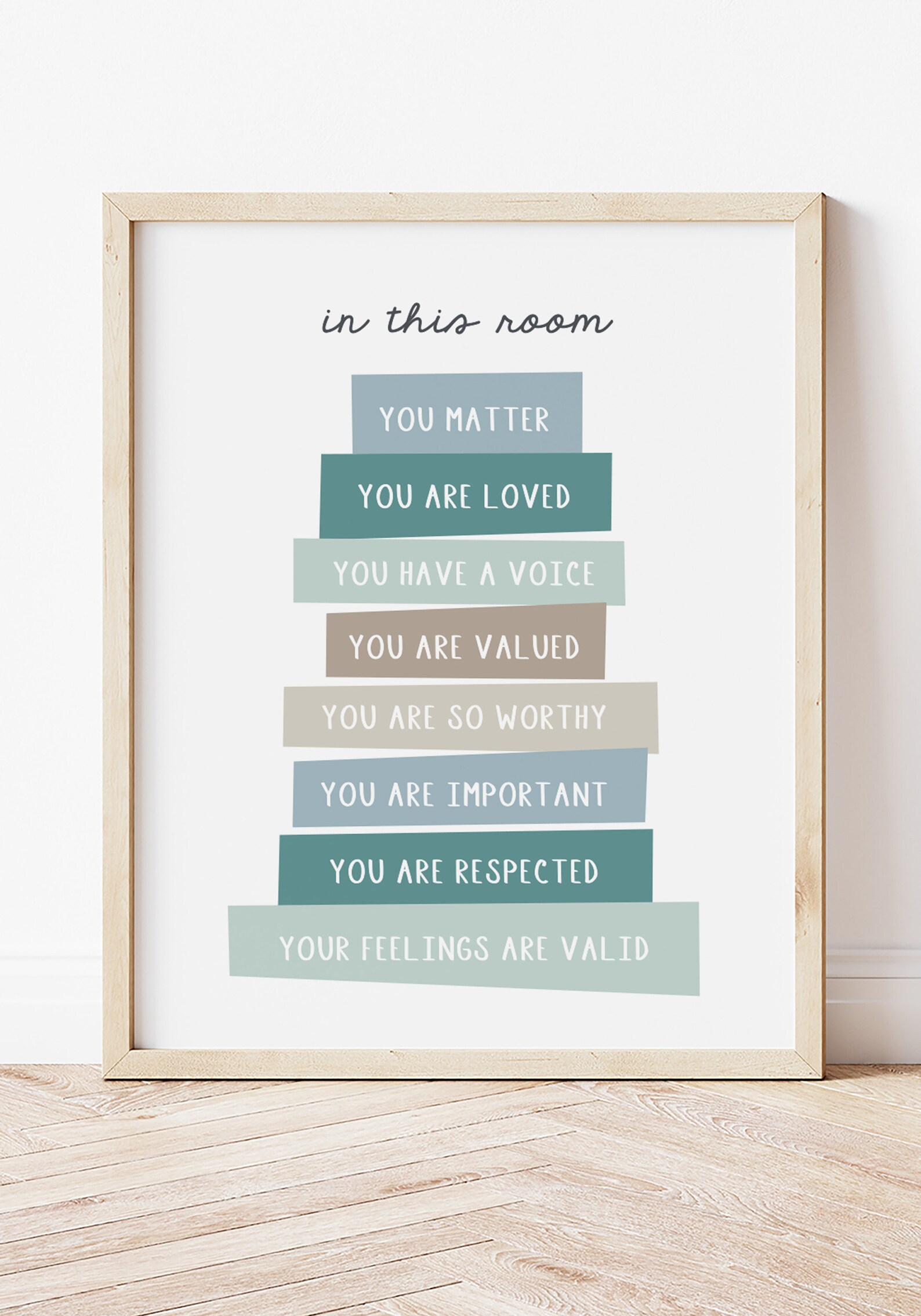 In This Room You Matter You Are Loved Poster Instant - Etsy