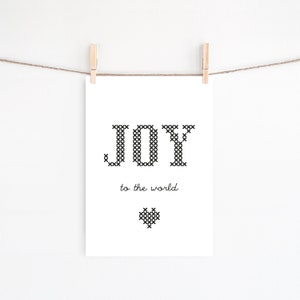 Joy to the World Print, Instant Download, Printable Wall Art, Christmas ...