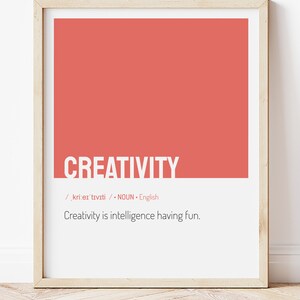 Criativity Definition Print, Dictionary Art, Instant Download ...