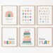 Set of 6 Rainbow Classroom Posters Printable Kids Wall Art - Etsy