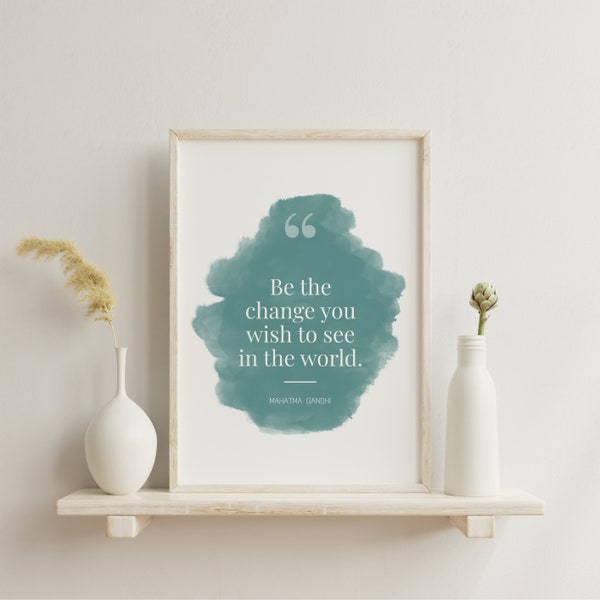 Be the Change You Wish to See in the World - Etsy