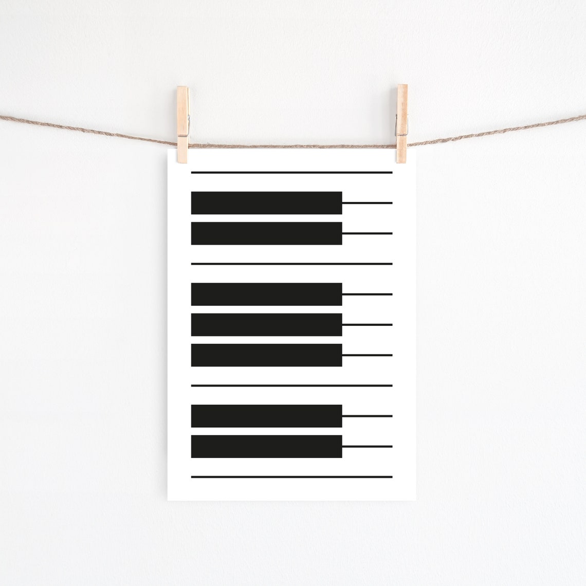 Set of 2 Music Modern Wall Art, Neutral Wall Decor, Guitar Illustration ...