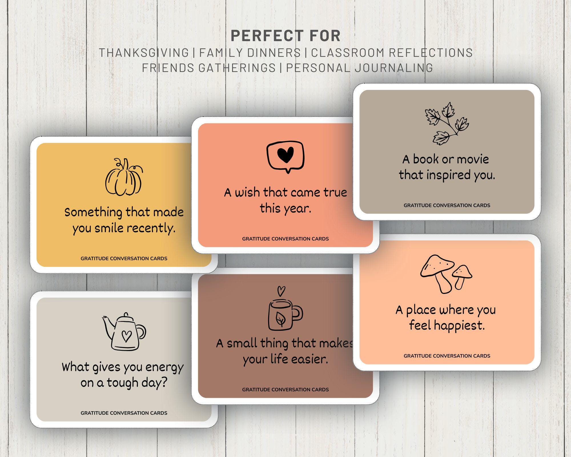 Thanksgiving Gratitude Games: Family Conversation Starters (digital ...