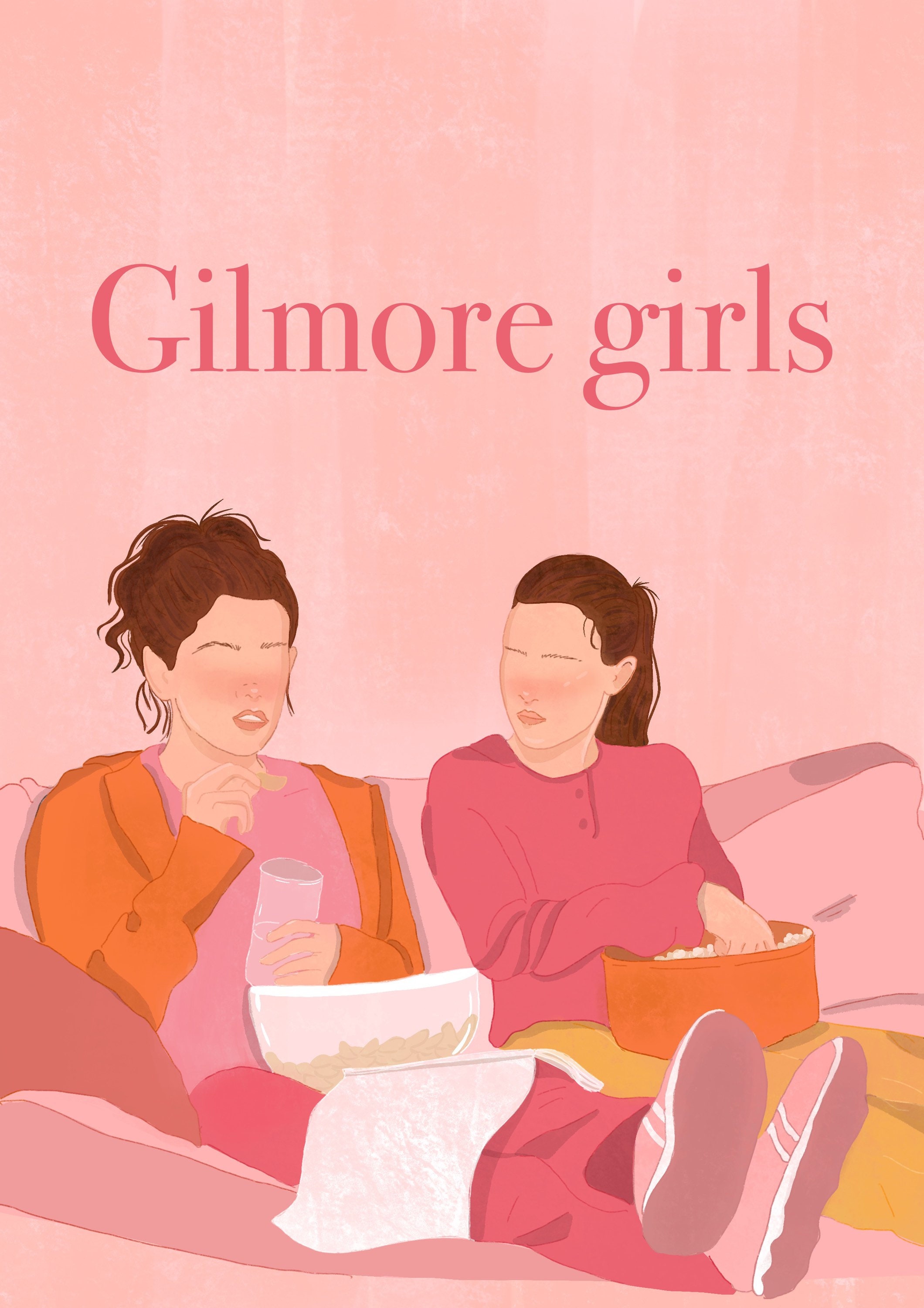 Gilmore Girls Tv Show Illustration Print Etsy Uk