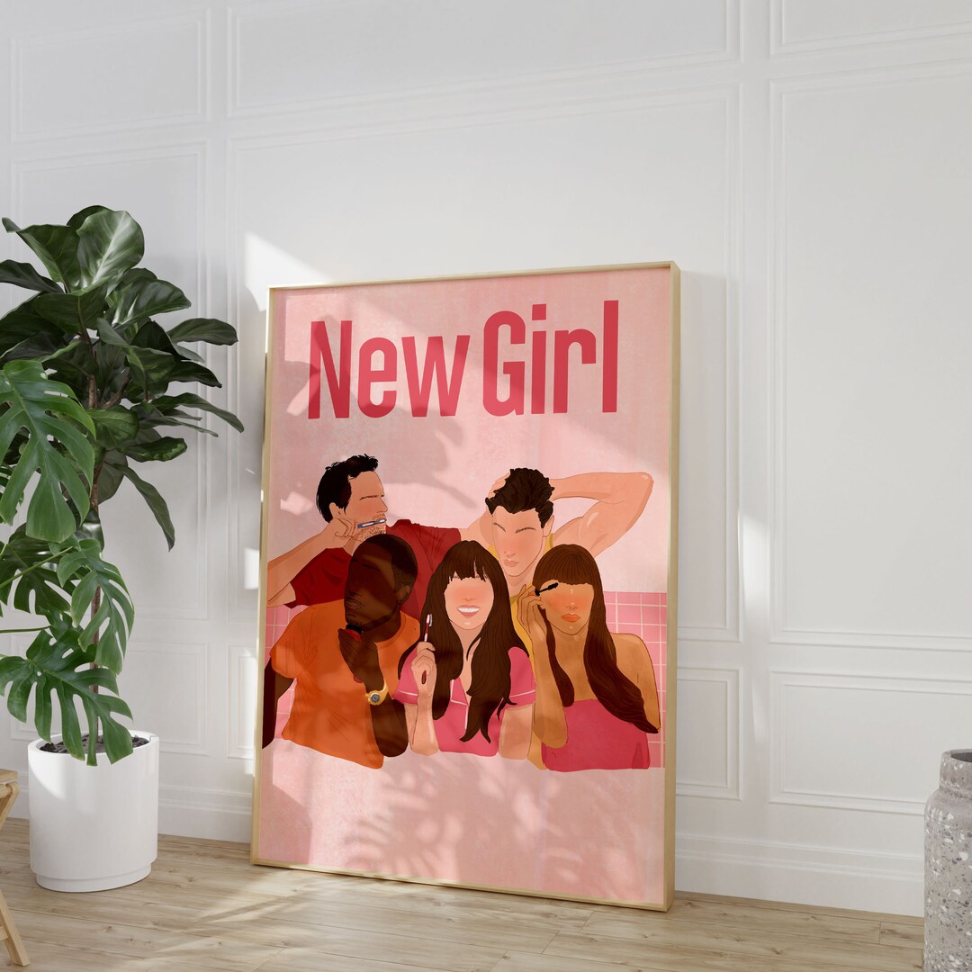 New Girl Tv Show Illustration Print - Etsy