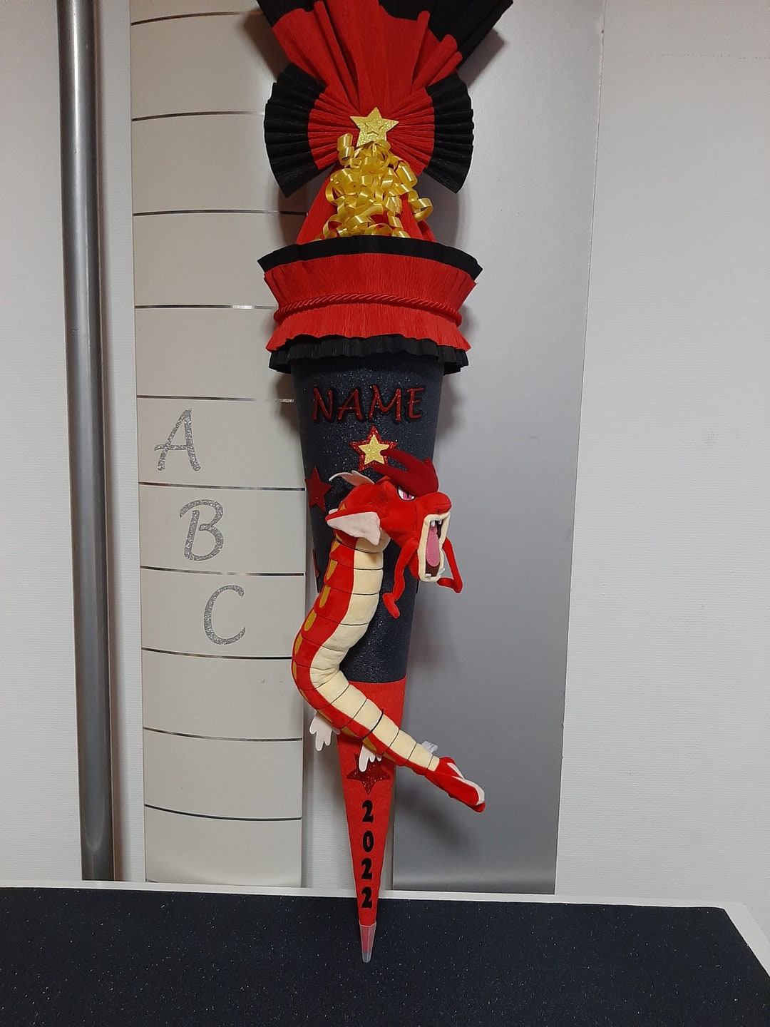 School Cone Candy Cone POKEMON DRAGON GARADOS Red Yellow Sturdy 85 Cm ...