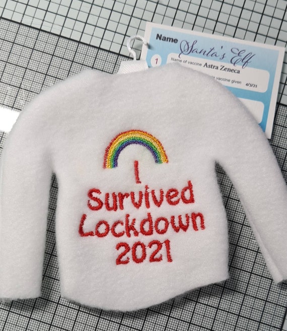Elf Jumper I Survived Lockdown 2021 - Etsy