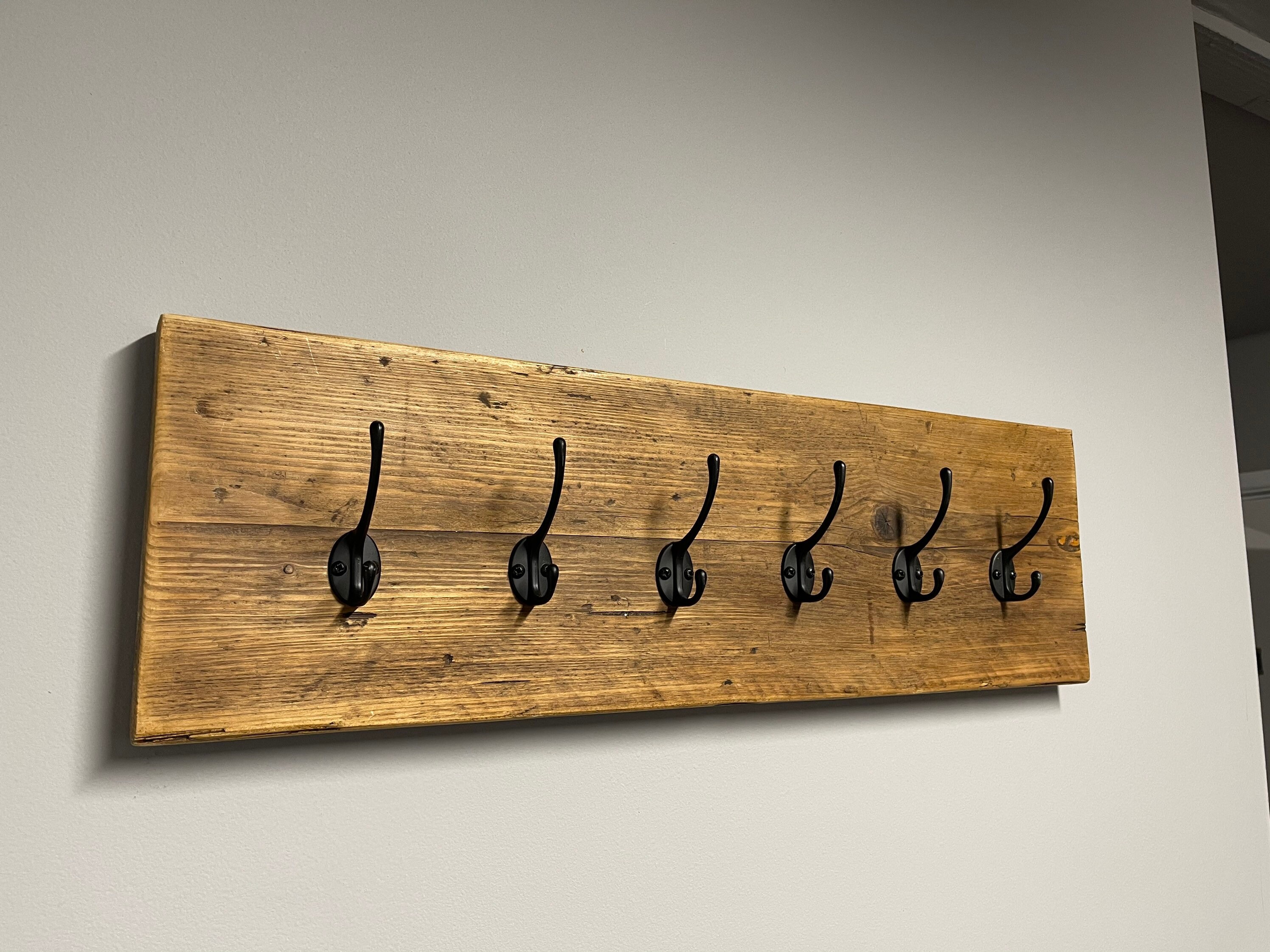 Coat Rack Country Reclaimed Handmade Cast Iron Hook Vintage | Etsy