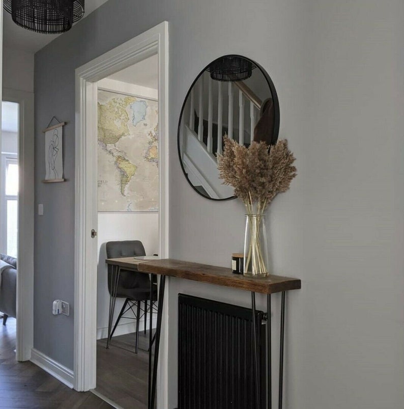 Rustic Radiator Cover With Hairpin Legs Scaffold Board - Etsy UK