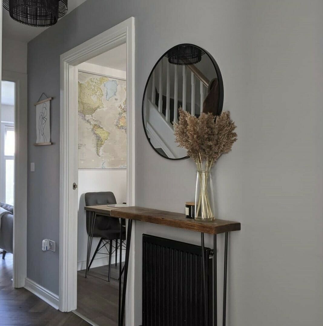 Rustic Radiator Cover With Hairpin Legs Scaffold Board | Etsy