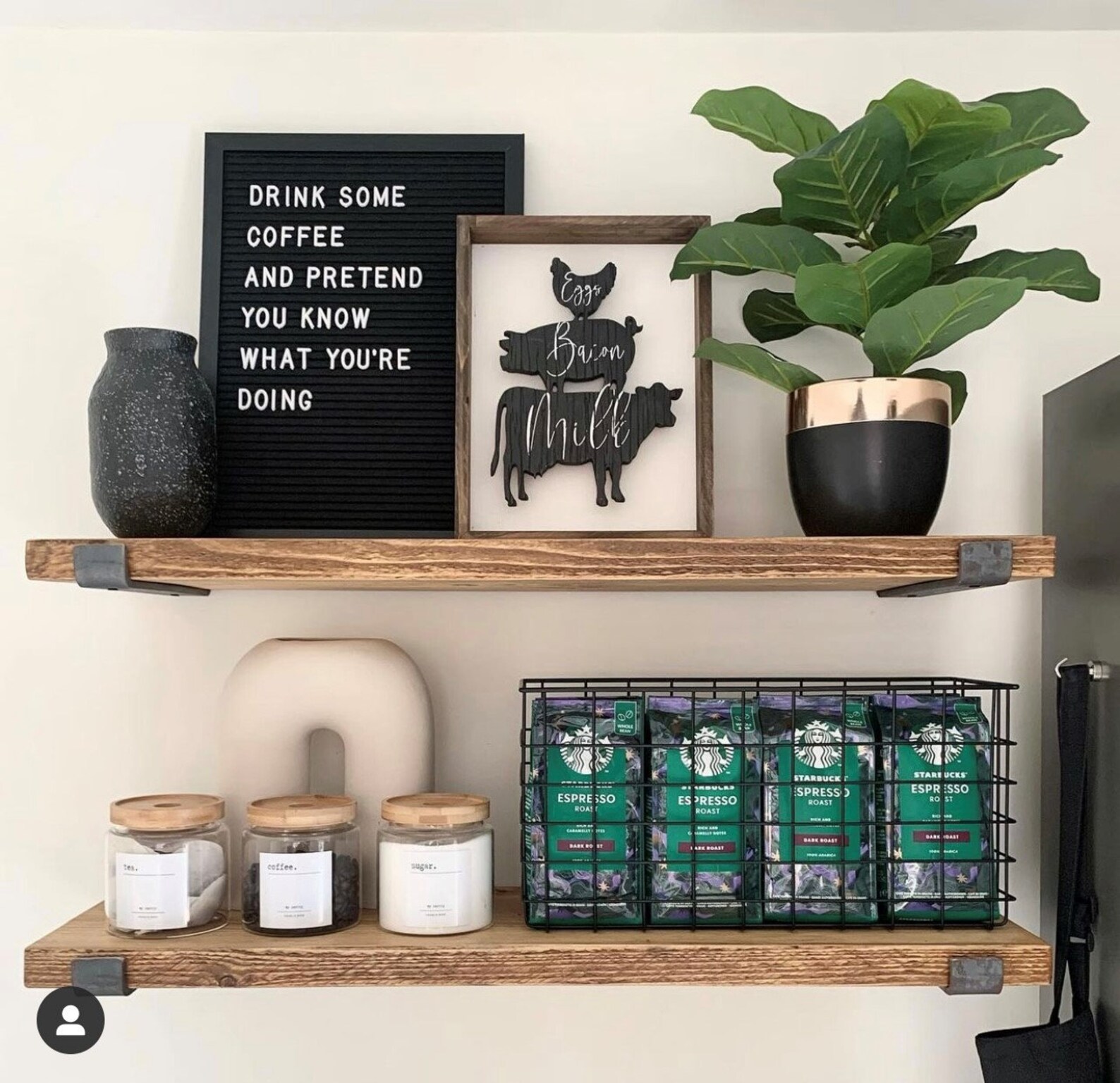 Solid Wooden Rustic Shelf Made From Reclaimed Scaffold Board | Etsy