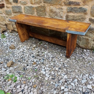 Rustic Handmade Scaffold Board Bench/seating With or Without Metal ...