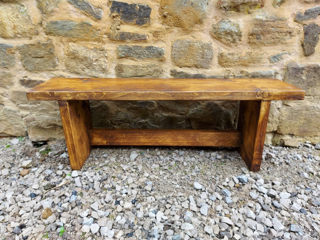 Rustic Handmade Scaffold Board Bench/seating With or Without Metal ...