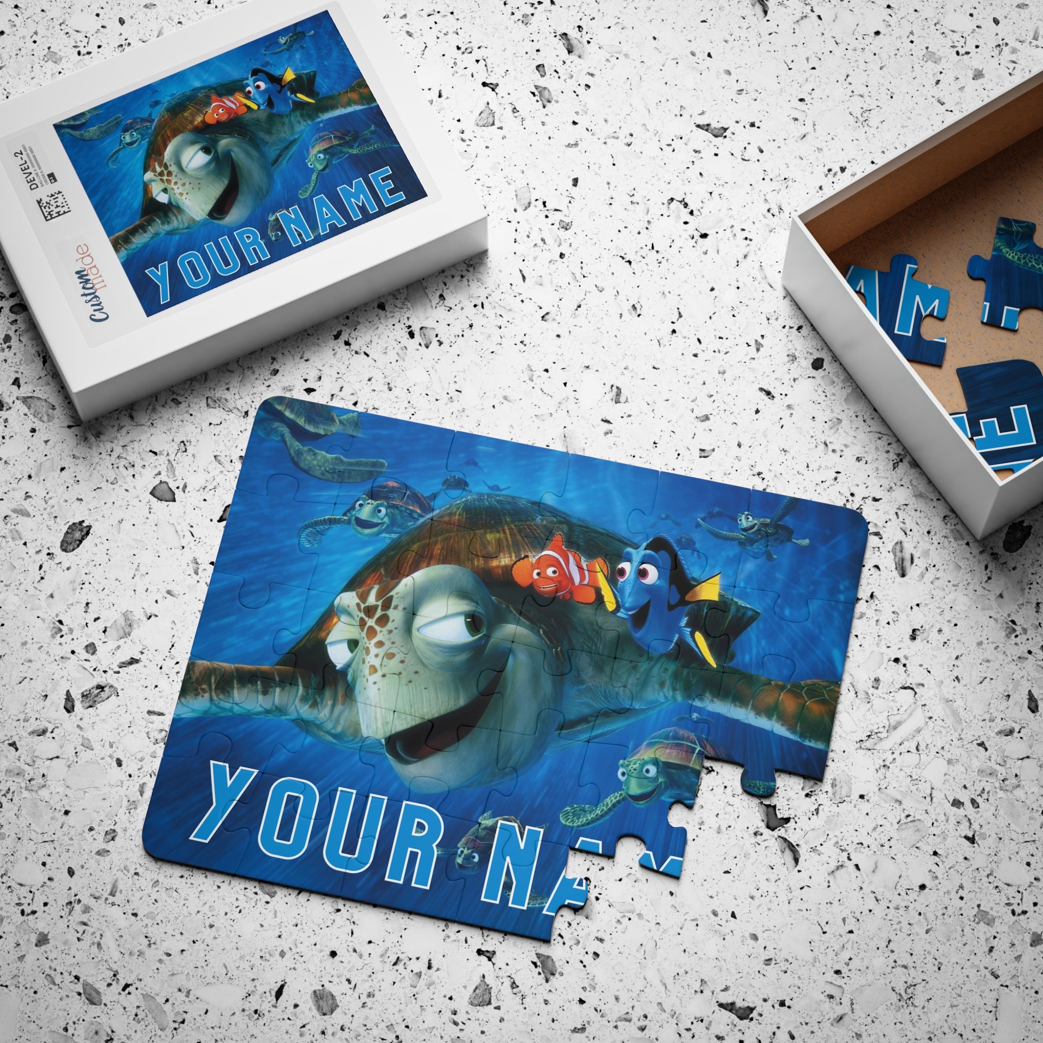 Nemo Puzzle With Name, Kids Puzzle, Custom Kids Puzzle, Puzzle Gift for ...