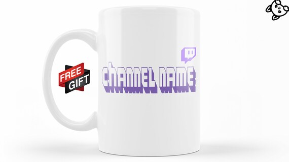 Personalized Twitch Channel Name Logo Mug Streamer Merch - Etsy