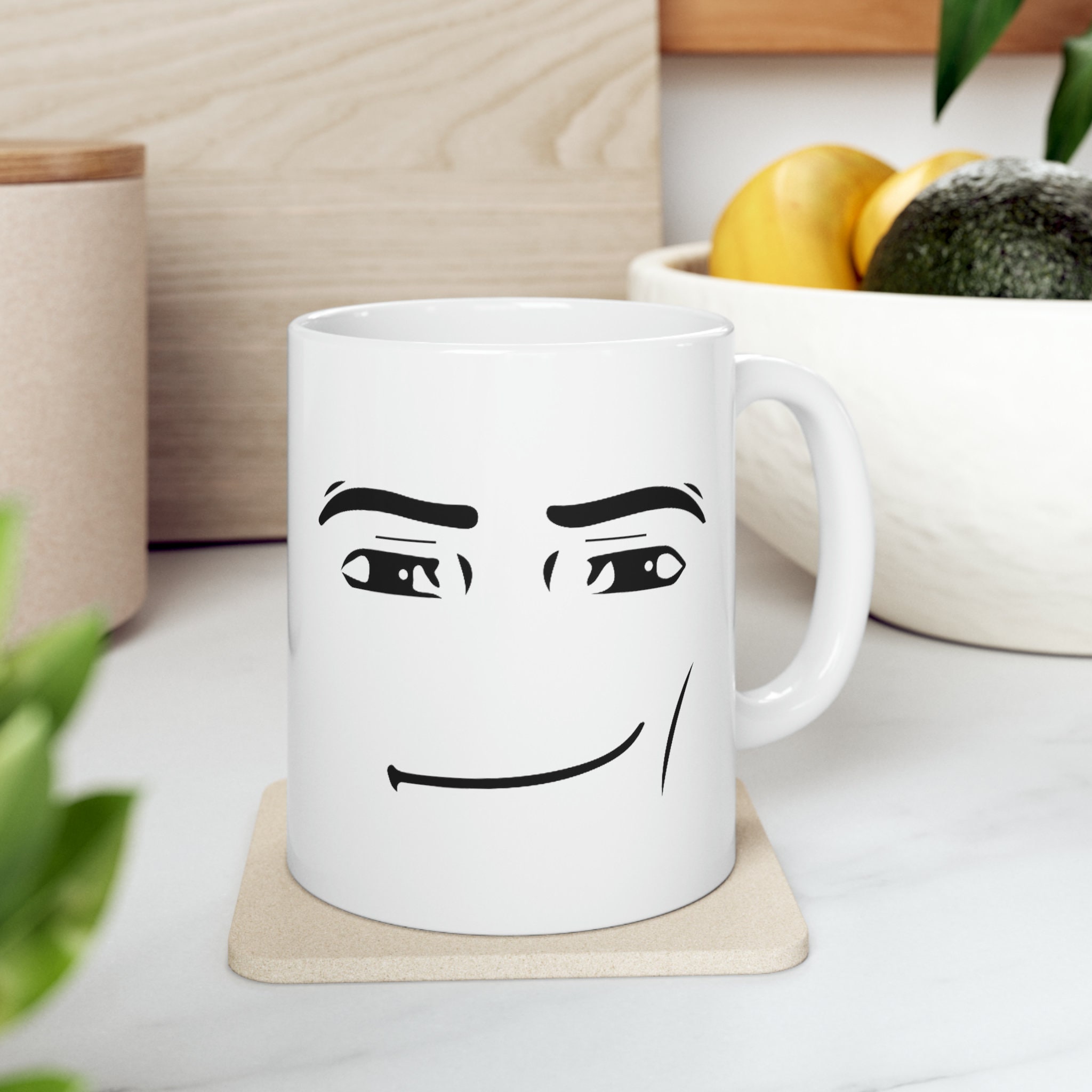 Roblox Mug, Man Face Mug, Mug for Son, Gamer Mug, Roblox Gift, Roblox ...