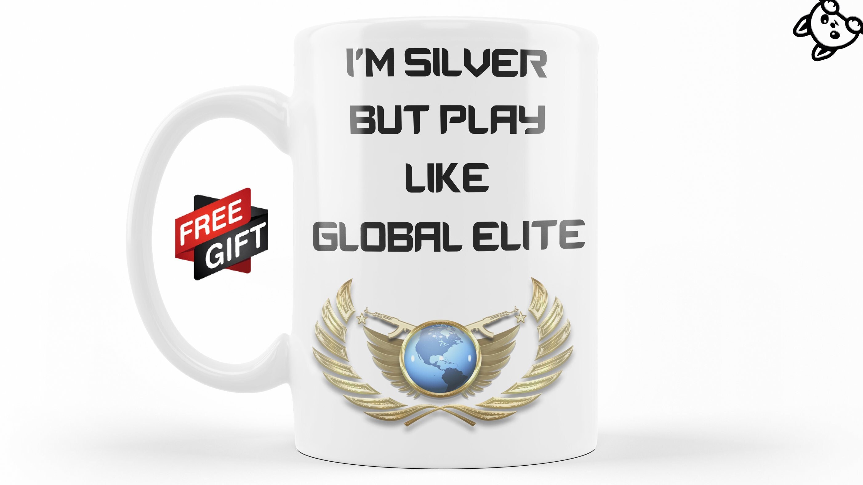 Funny Counter Strike Cs Csgo Coffee Mug Gift for Him Her Cool Silver ...