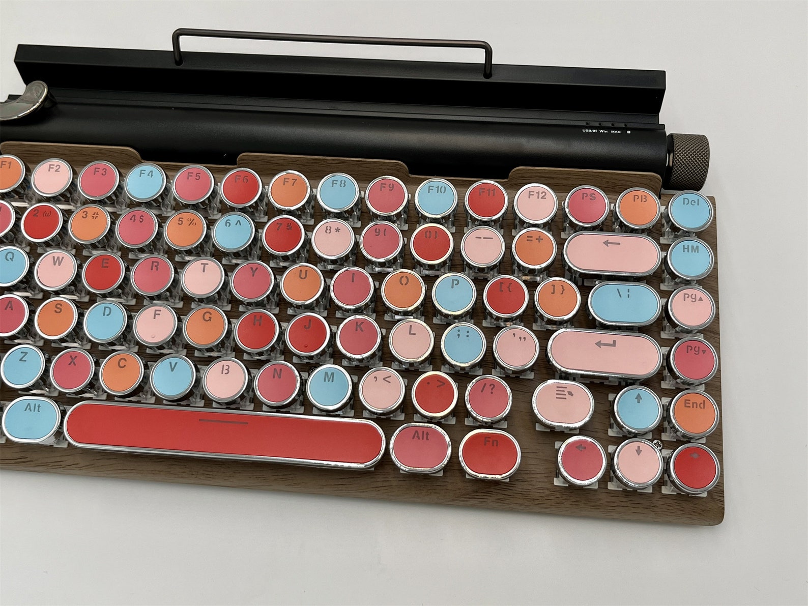 Steampunk Mechanical Keyboard: Wireless Bluetooth, Colorful Keycaps - Etsy