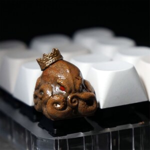 Cthulhu Octopus 3D Animal Brown 1U Keycap for MX GMK Cherry - Etsy