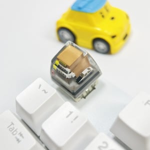 Car Model Initial D 藤原とうふ店 AE86 3D Clear Keycap Custom Made SA Key Cap ...