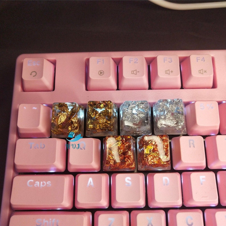 Crystal Foil Paper OEM Handmade Resin Key Cap 1U Keycap Light - Etsy